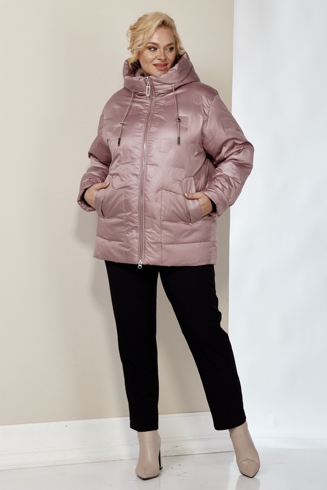 Куртка 2129 пудра Shetti купить в интернет магазине Велесмода